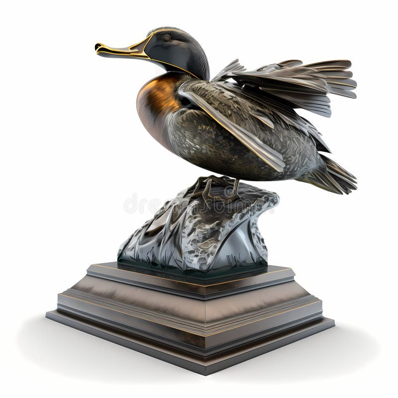 Duck Hunter Trophy. Generative AI Stock Illustration - Illustration of ...