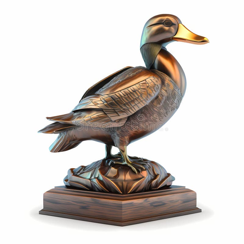 Duck Hunter Trophy. Generative AI Stock Illustration - Illustration of ...