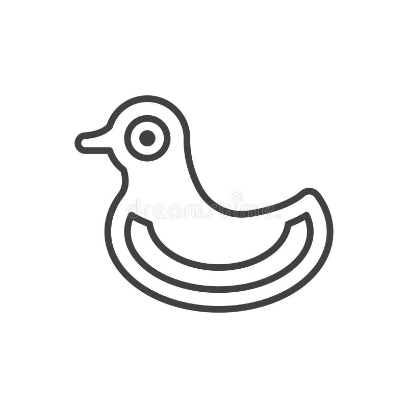 Duck Icon stock illustration. Illustration of child - 374329561