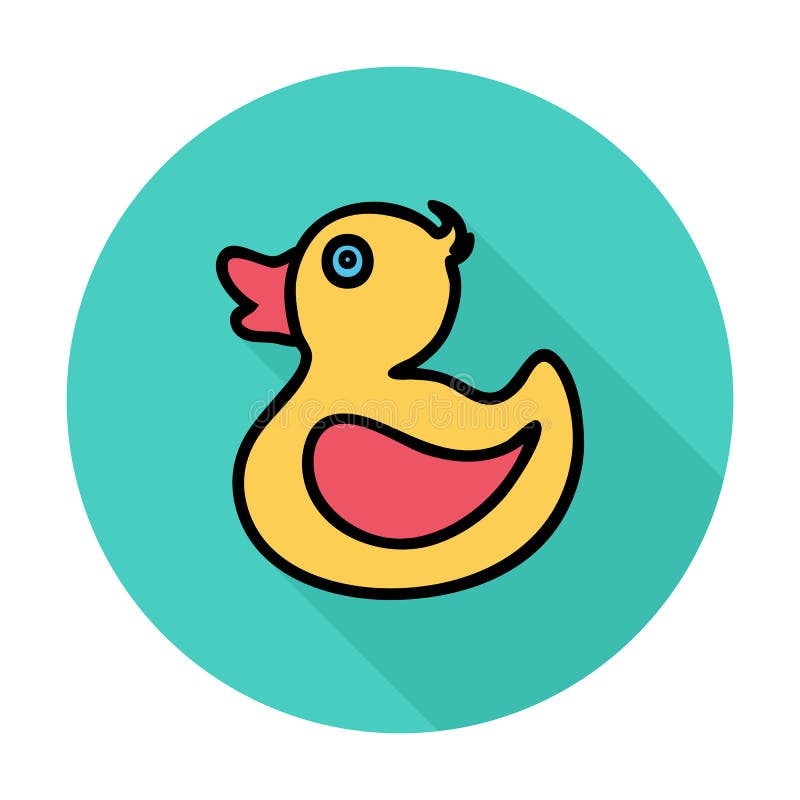 Duck icon stock vector. Illustration of cartoon, symbol - 89755385
