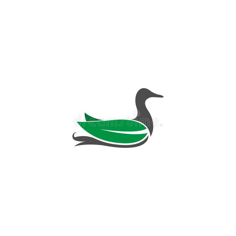 Duck Icon Logo Design Concept Template Illustration Stock Vector ...