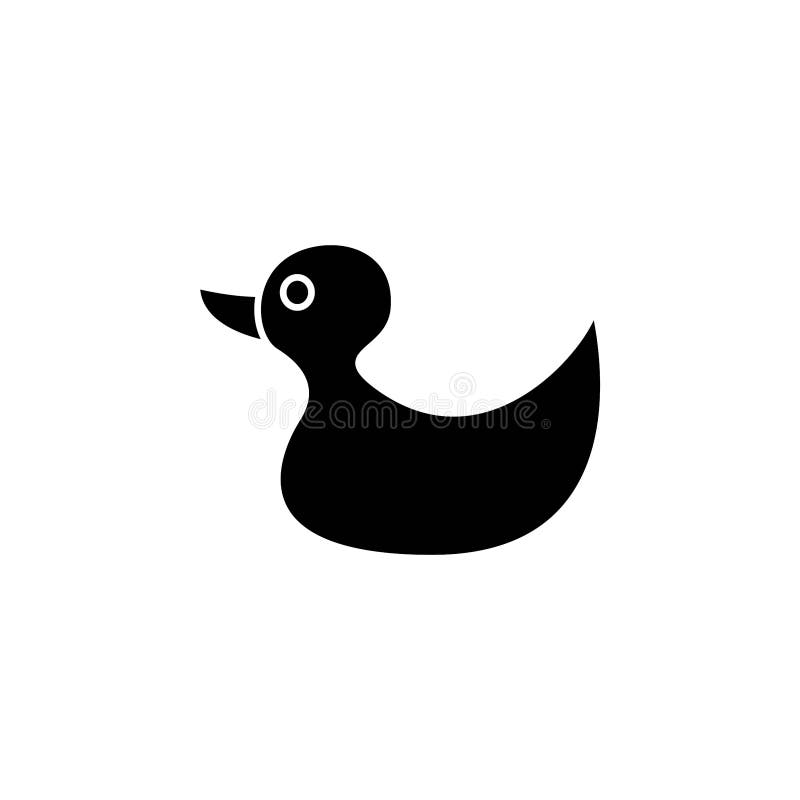 Duck Icon, Symbol Design Template Stock Vector - Illustration of float ...