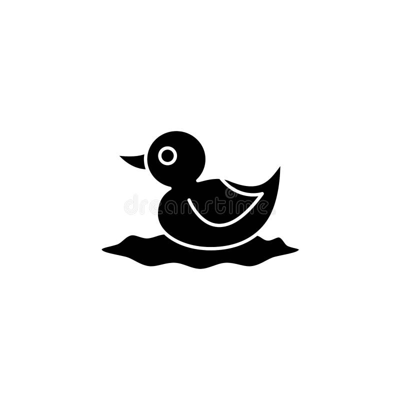 Duck Icon, Symbol Design Template Stock Vector - Illustration of ducky ...