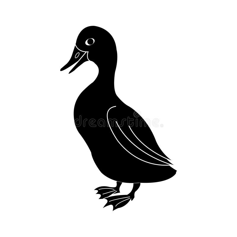 Duck icon stock vector. Illustration of wild, natural - 290761675