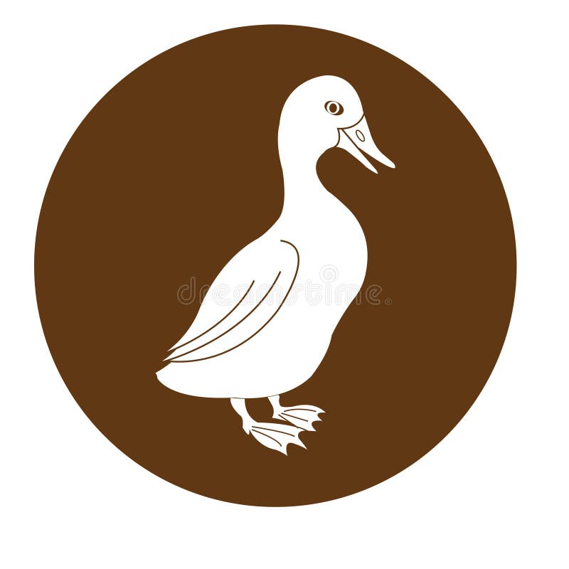 Duck icon stock vector. Illustration of farm, ducks - 290761676