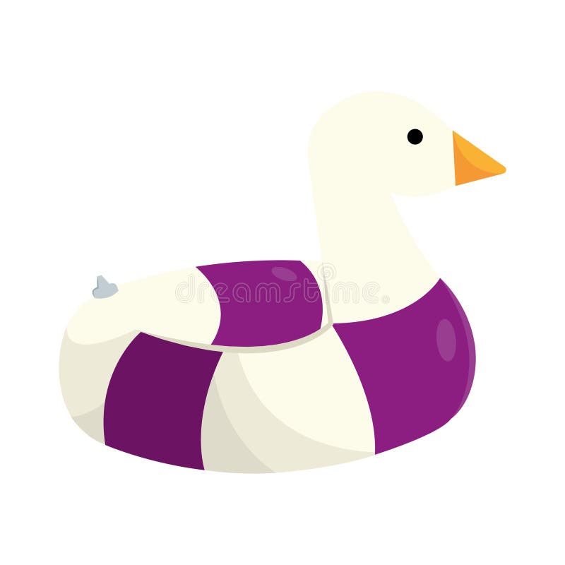 Duck Inflatable Pool Float. Vector Stock Vector - Illustration of ...