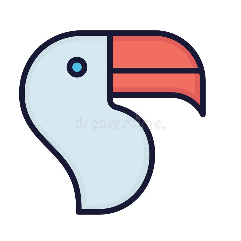 Duck Isolated Vector Icon that Can Be Easily Modified or Edited Stock ...