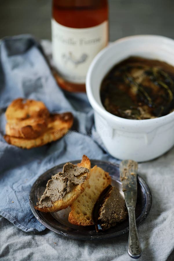 Duck Liver Terrine Wrapped In Seaweed Stock Image - Image of starter ...