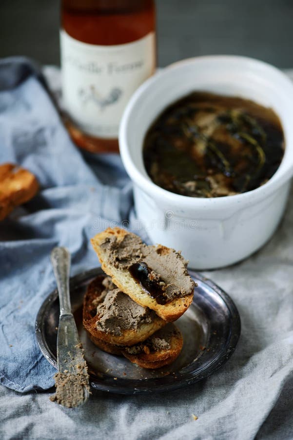 Duck Liver Pate.style Rustic Stock Image - Image of gourmet, braised ...