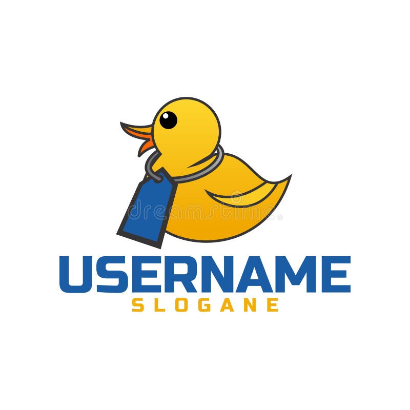 Duck logo design stock vector. Illustration of panda - 174342488