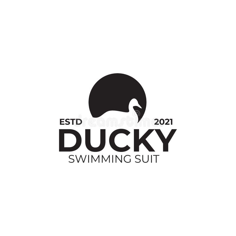 Duck Logo Design for Swimming Suit Company Stock Vector - Illustration ...