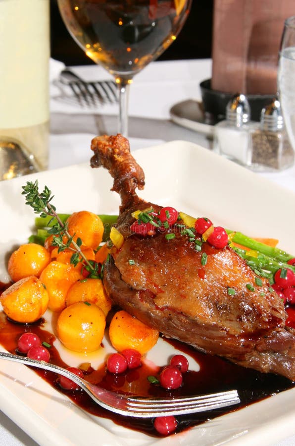 Duck meal stock image. Image of duckling, dressed, food - 12256785