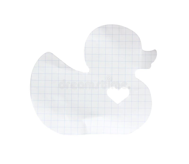 Duck Memo Note Paper Isolate (clipping Path) Stock Image - Image of ...