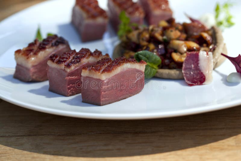 Duck and mushrooms stock image. Image of appetizing, delicious - 40081581