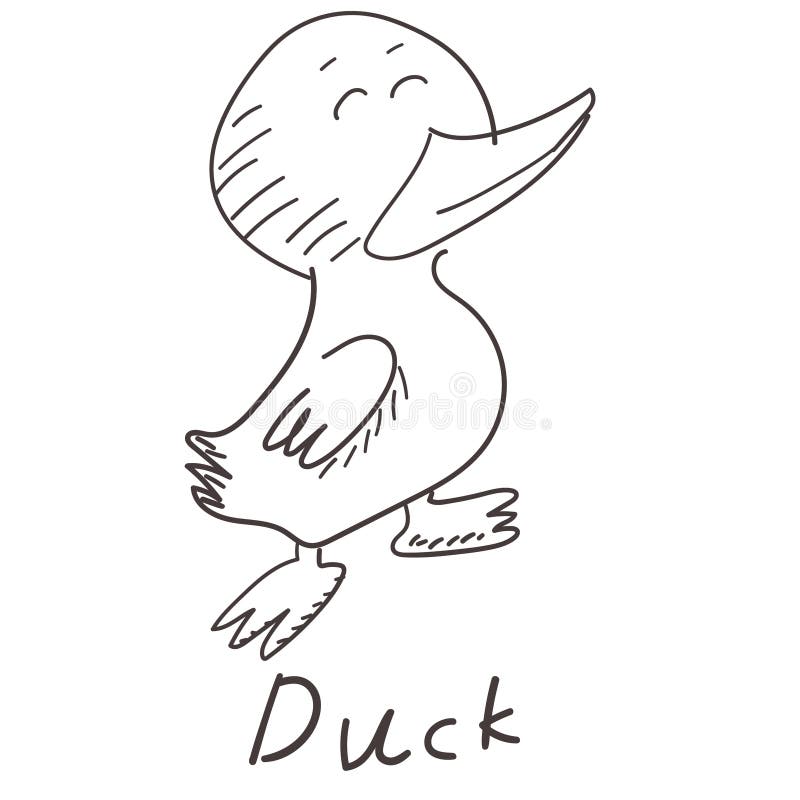 Duck Outline Stock Illustrations – 15,374 Duck Outline Stock ...