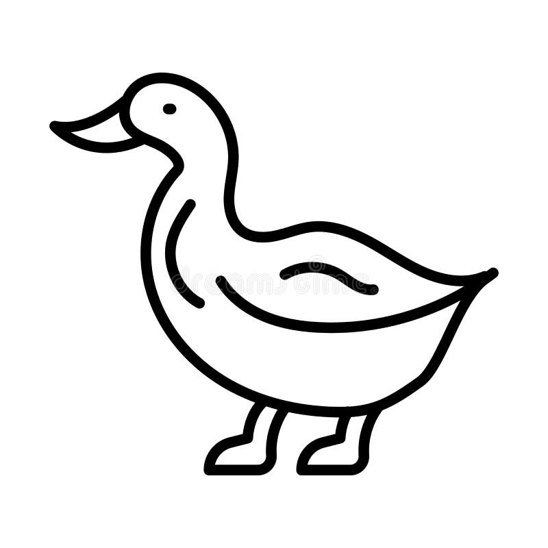 Simple Duckling Outline