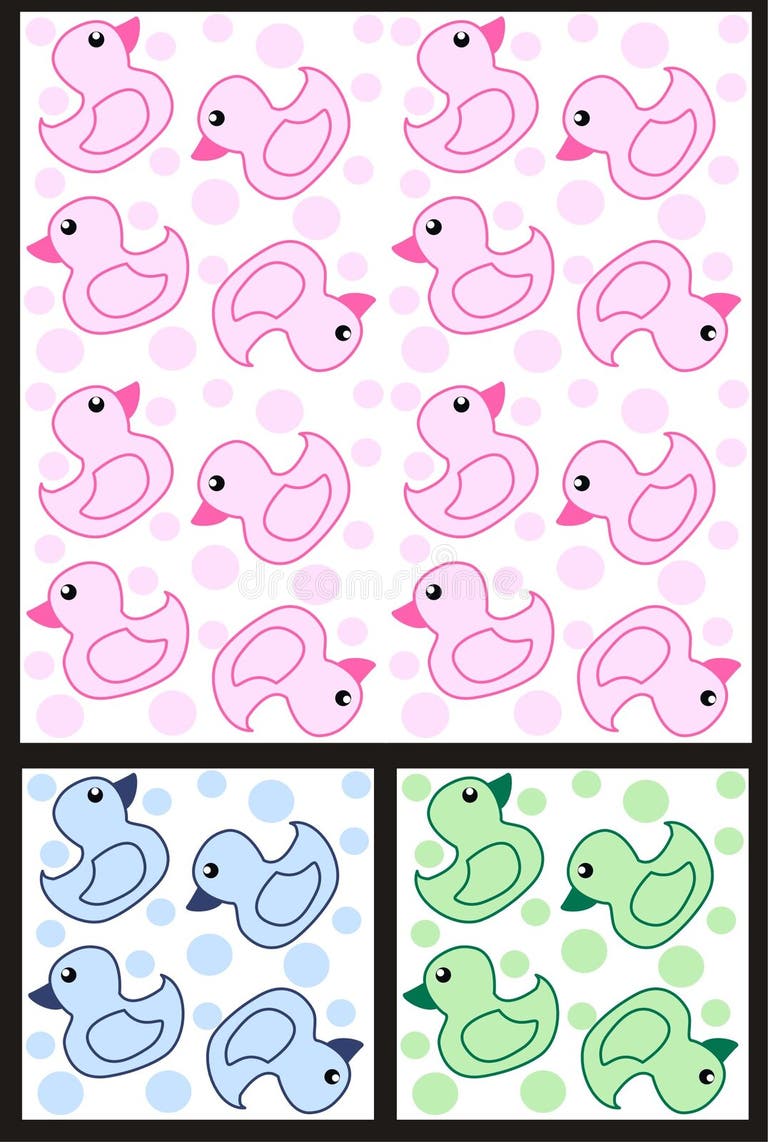 Duck Pattern Illustrations Stock Illustrations – 310 Duck Pattern ...