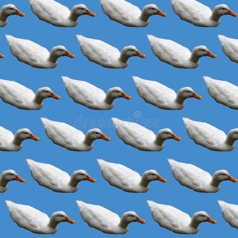 Duck Polygon Art branco ilustração stock. Ilustração de verde - 64013572