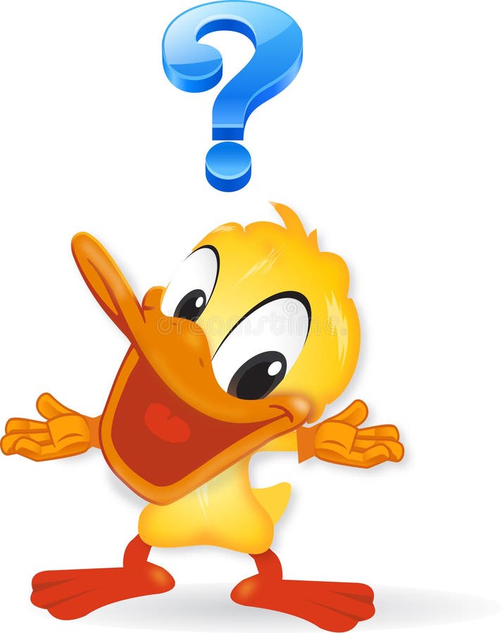 Duck - Question Illustration Stock Illustration - Illustration of duck ...