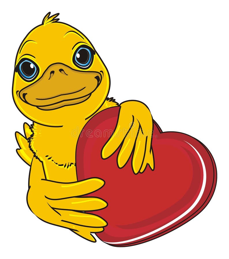 Duck and red object stock illustration. Illustration of farm - 88016346