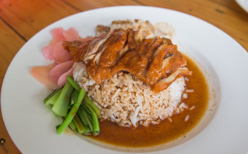 Duck Rice ilustração stock. Ilustração de gourmet, jantar - 48902266