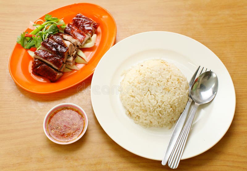 Duck with Rice Delicious Asia Food Stock Image - Image of asia, chinese ...