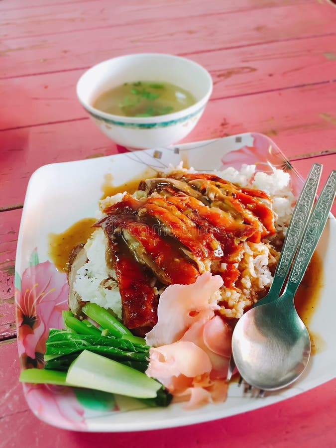 Duck Rice stock photo. Image of duck, rice, food, yummy - 68135032