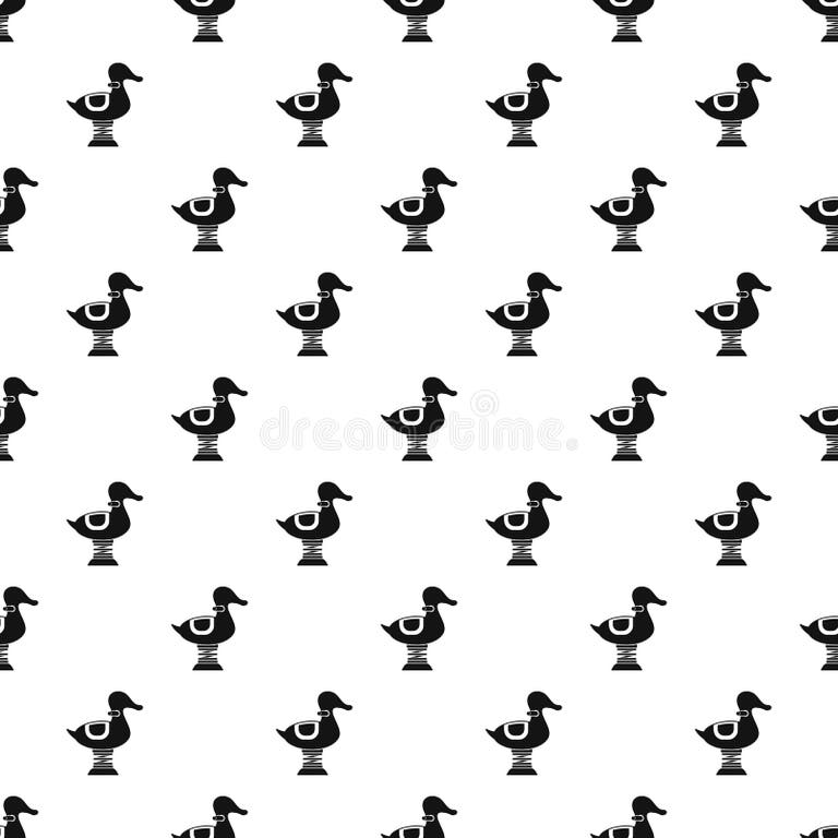 Duck Spring See Saw Pattern Vector Stock Vector - Illustration of ...