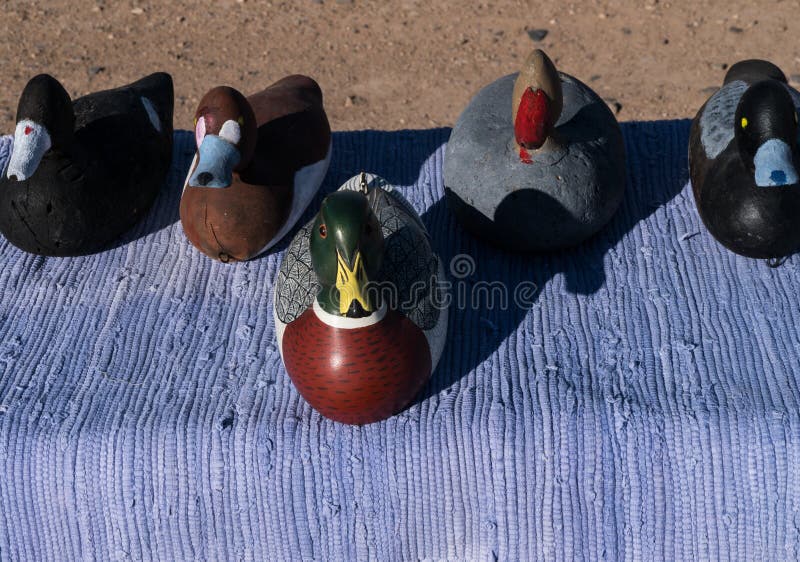 This Duck Stands Out from the Crowd Stock Image - Image of decoration ...