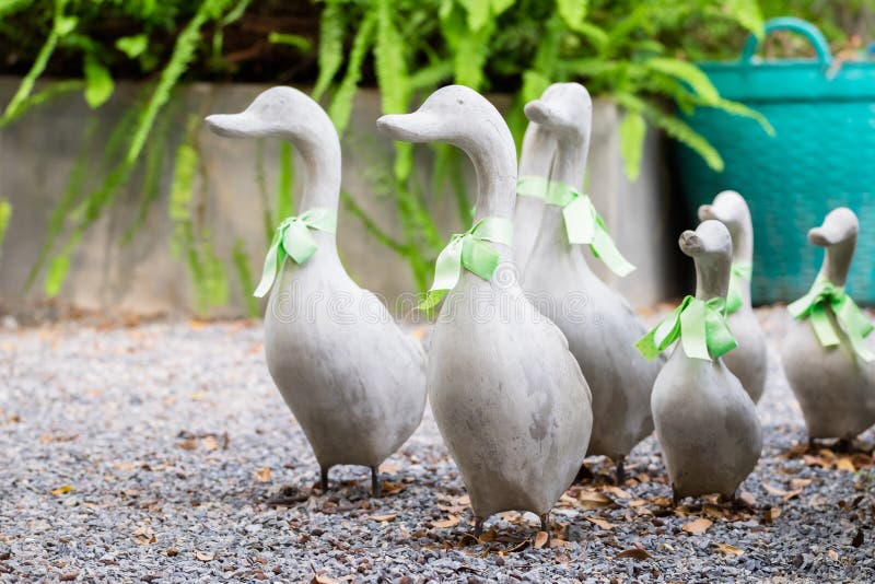 Duck statue stock image. Image of statue, decorated, poultry - 59454219