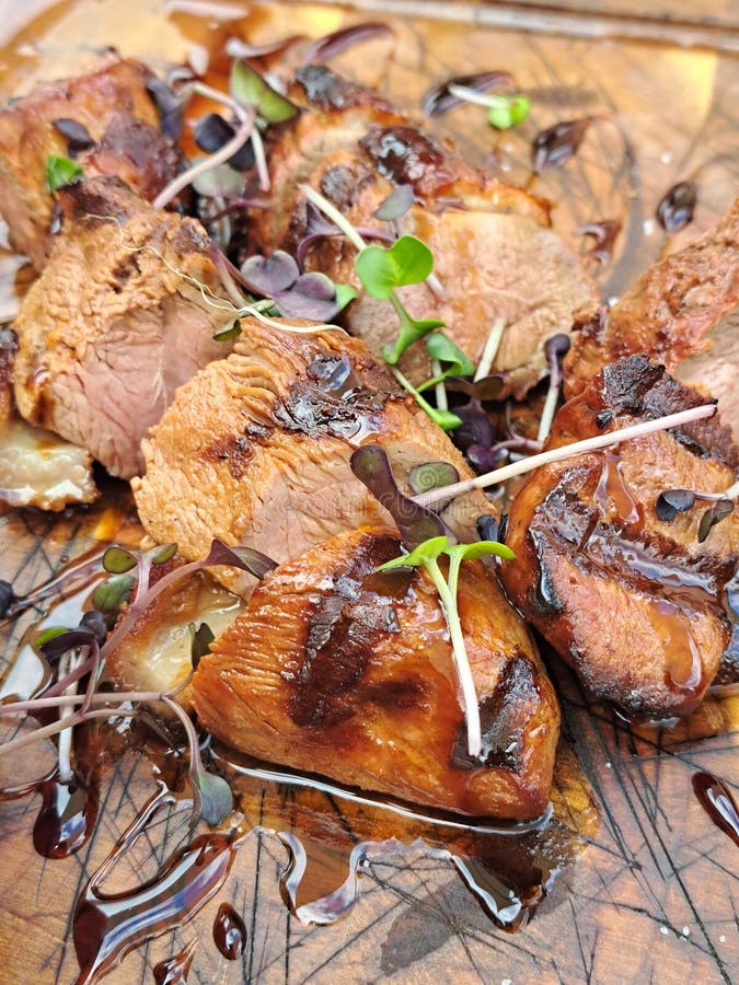 Duck steak closeup stock image. Image of autumn, gourmet - 318774813