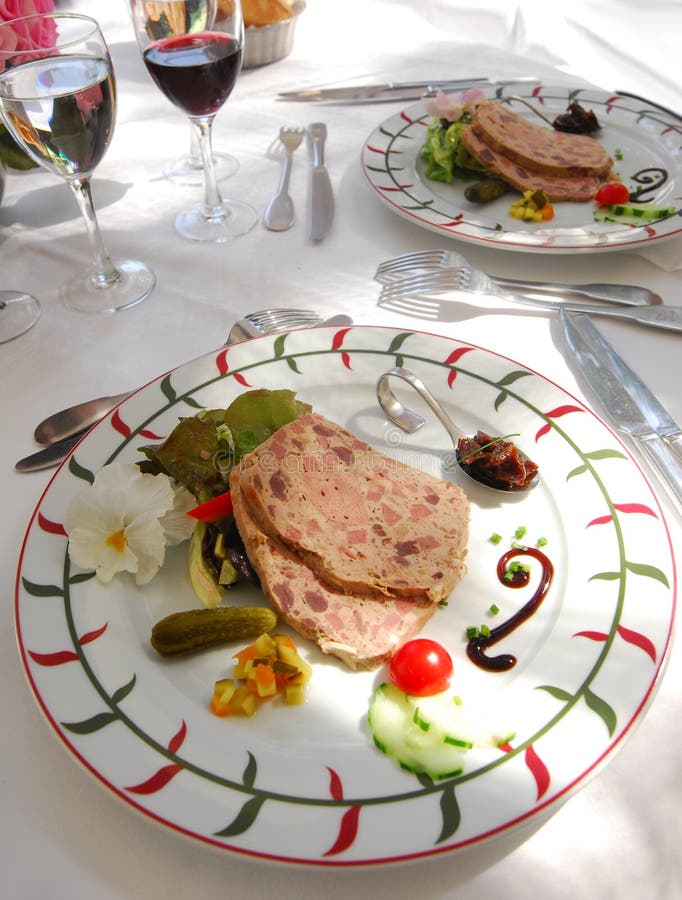 Duck terrine stock image. Image of terrine, slice, cuisine - 24366097