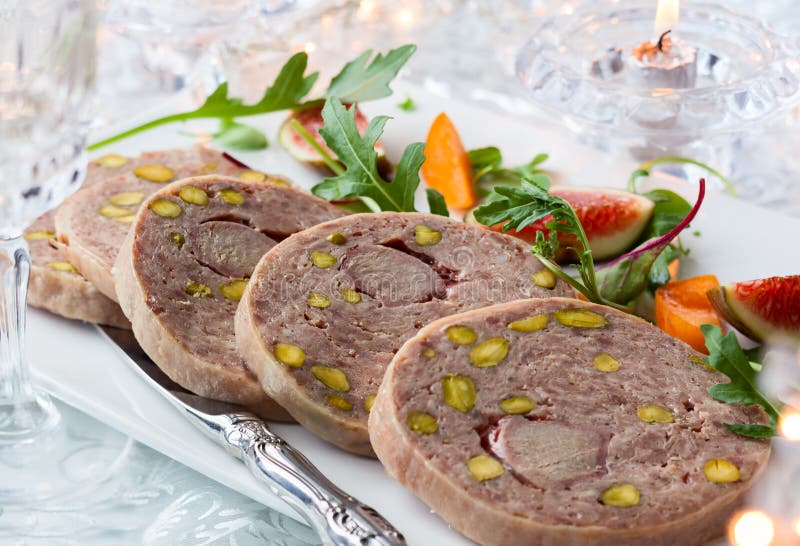 Duck terrine stock photo. Image of triangular, compote - 6315910