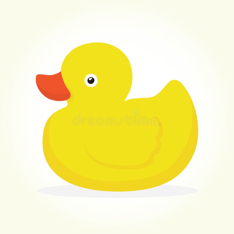 Duck toy isolated vector stock vector. Illustration of yellow - 47120112