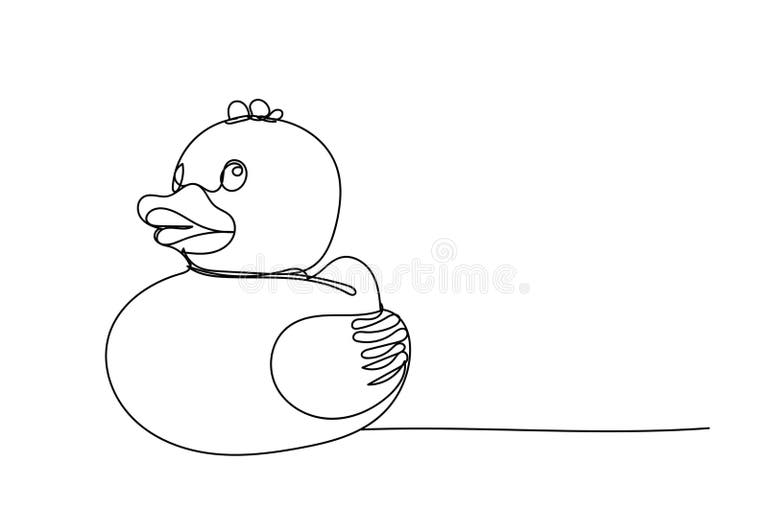 Rubber Ducky Line Drawing Stock Illustrations – 507 Rubber Ducky Line ...