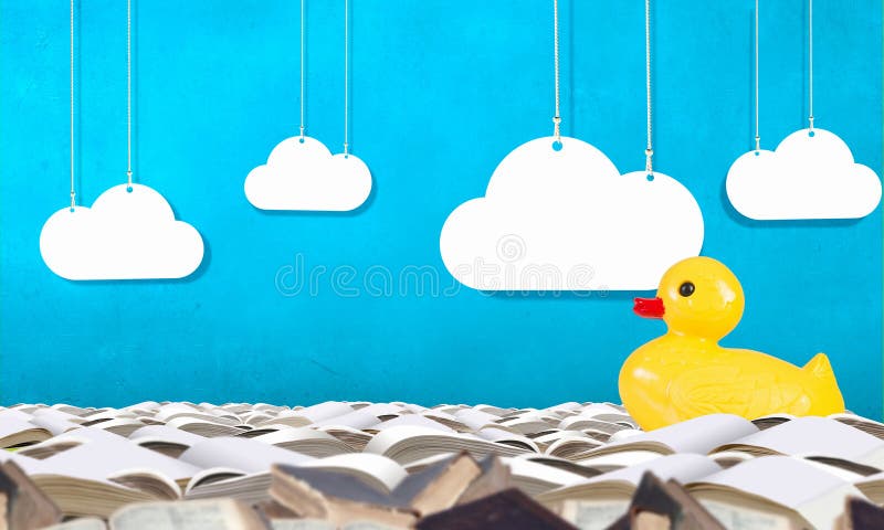 Duck toy stock image. Image of ducky, float, book, child - 59105829