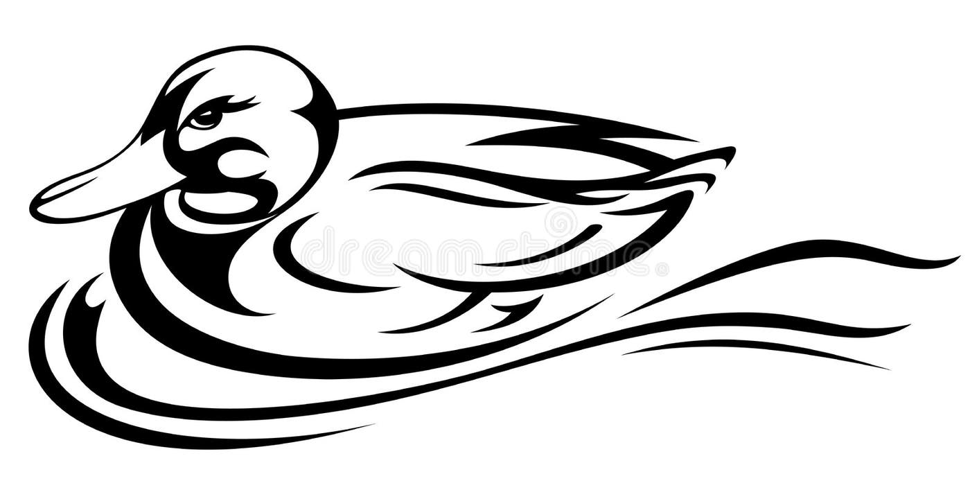 Duck Outline Stock Illustrations – 15,758 Duck Outline Stock ...