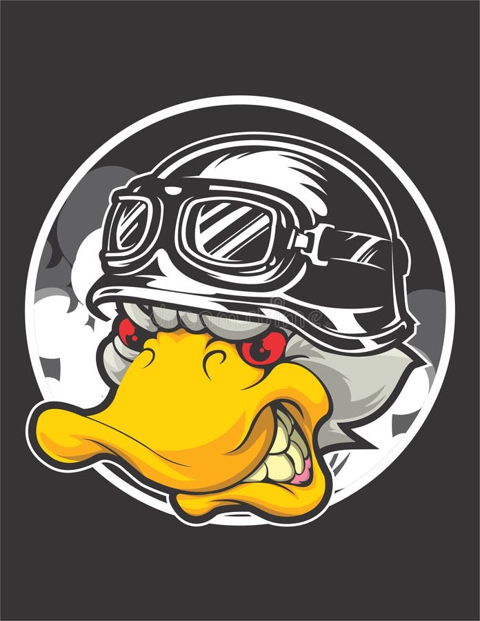 Duck Wallpapper. Angry Duck Stock Illustration - Illustration of ...