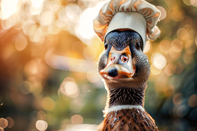 Duck Wearing Chef's Hat Apron Stock Photos - Free & Royalty-Free Stock ...