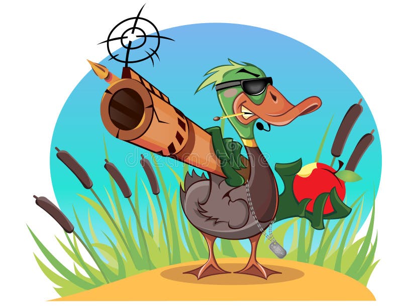 Rabbit and weapon stock vector. Illustration of comic - 40853651