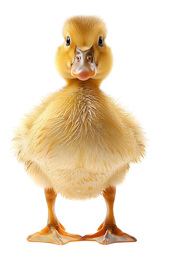 Duckling Alone on Transparent Background Stock Illustration ...