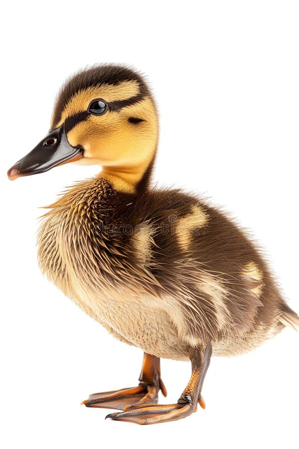 Duckling Alone on Transparent Background Stock Illustration ...