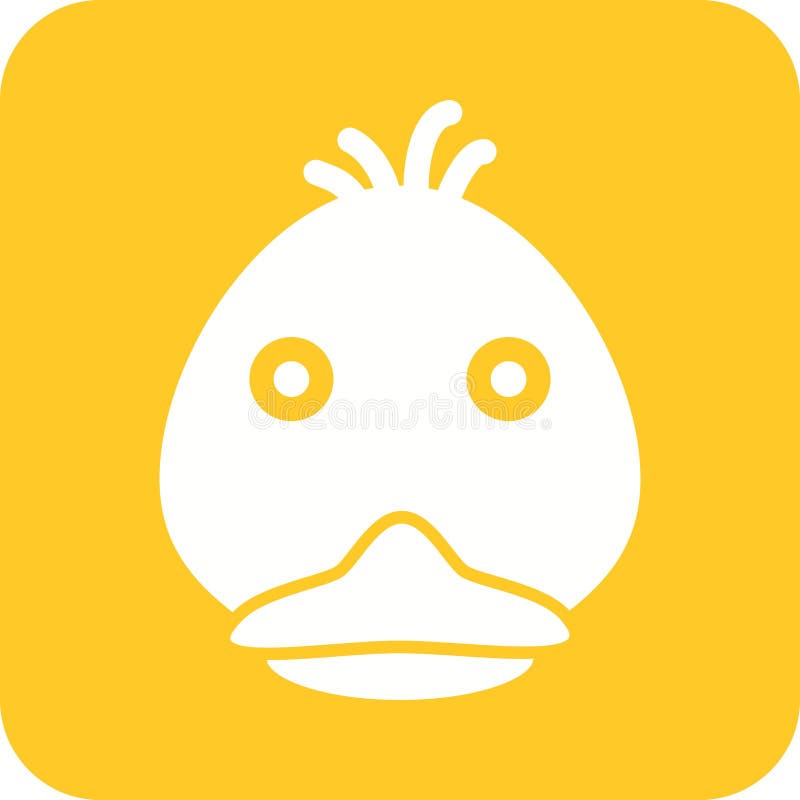 Duckling Face stock vector. Illustration of little, duckling - 100167623