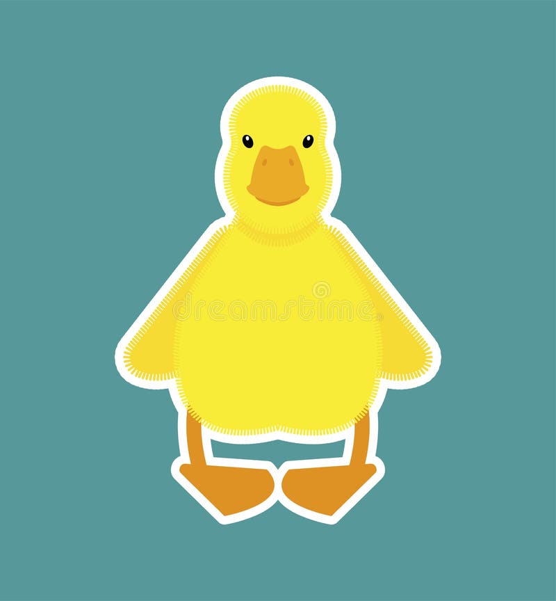 Duckling Isolated. Little Duck Vector Illustration Stock Vector ...
