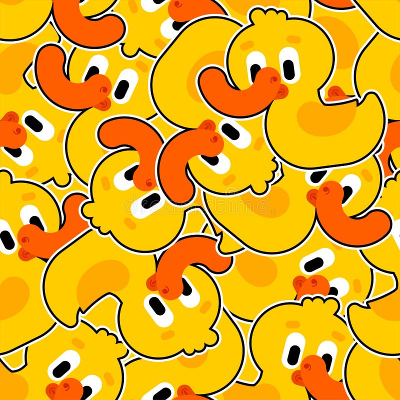 Duck Pattern Seamless. Drake Background Stock Vector - Illustration of ...