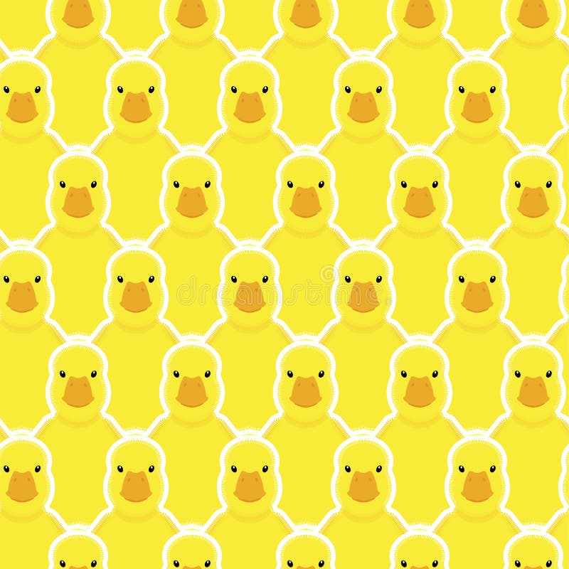 Duckling Pattern Seamless . Little Duck Background Stock Vector ...