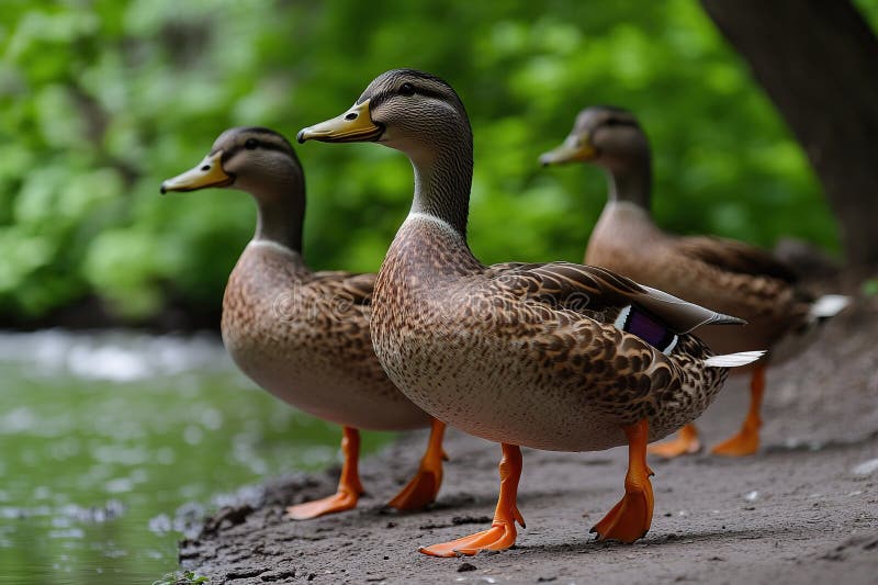 Three Ducks Pond Stock Illustrations – 111 Three Ducks Pond Stock ...