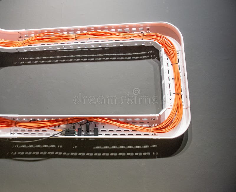 Duct for Housing Electrical Cables Stock Photo - Image of control ...