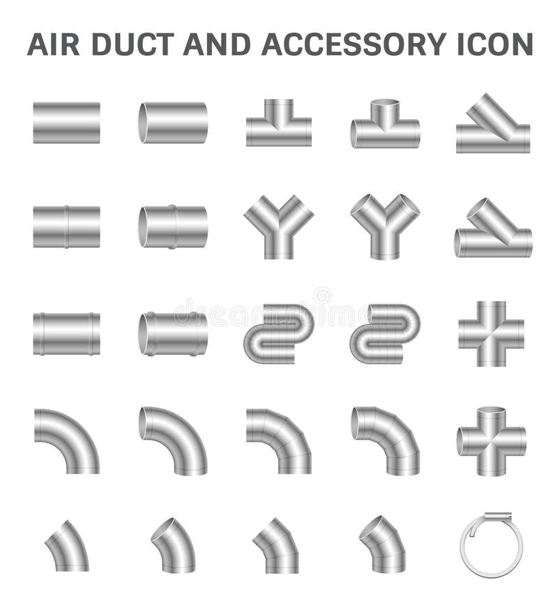 Duct Pipe Icon stock vector. Illustration of ducting - 84854909