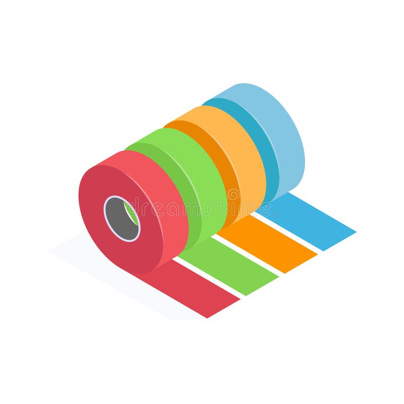 Duct Tape Isometric Icon, Customizable Vector Design Stock Vector ...